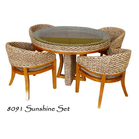 Sunshine Wicker Dining Set | Indonesia Rattan Furniture | Wicker ...