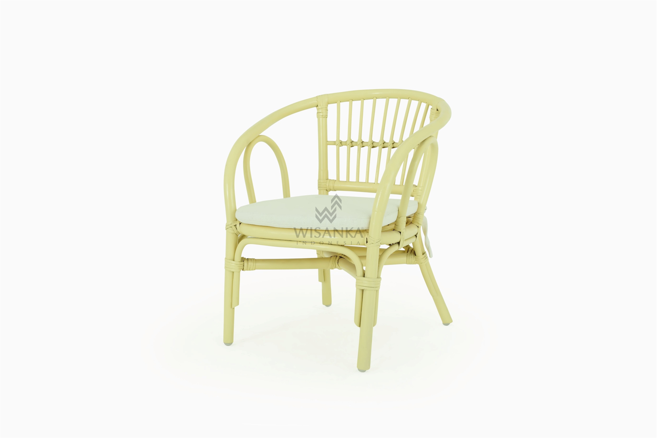 Jimmy rattan kids chair yellow |Indonesia rattan furniture | wicker ...
