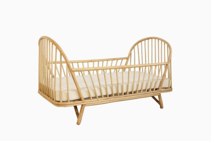 Loly Rattan Baby Cot | Indonesia rattan furniture | kids furniture supplier