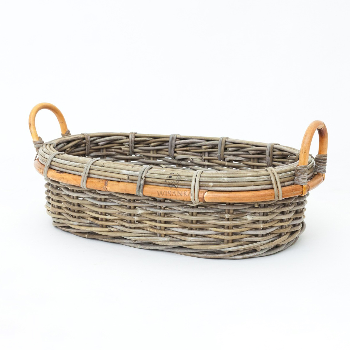 Lumia Oval Basket – Natural Rattan Kubu Weaving | Indonesia rattan ...